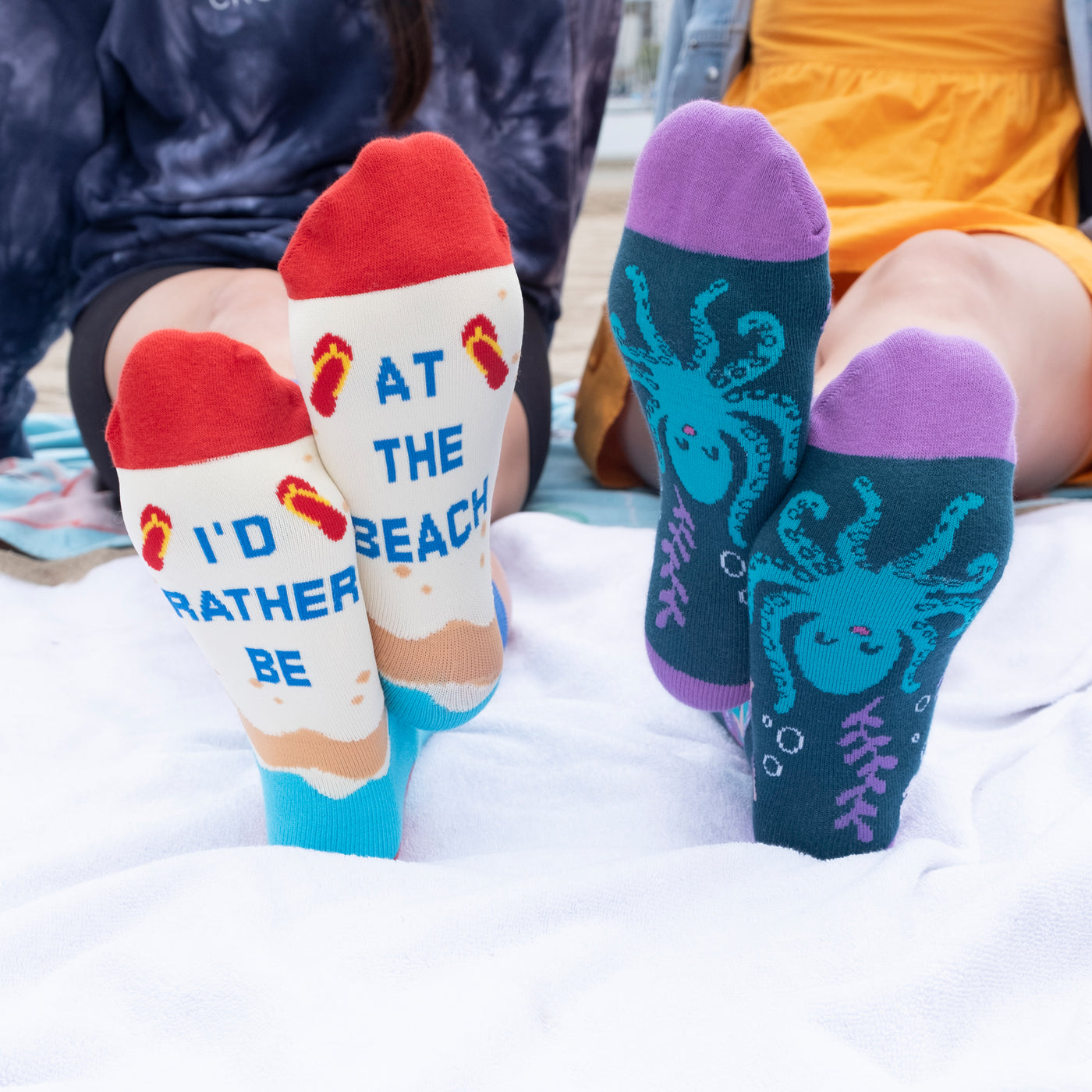 "I'm The Real Flippin' Deal" Mermaid Socks (Crew Length) — Lavley