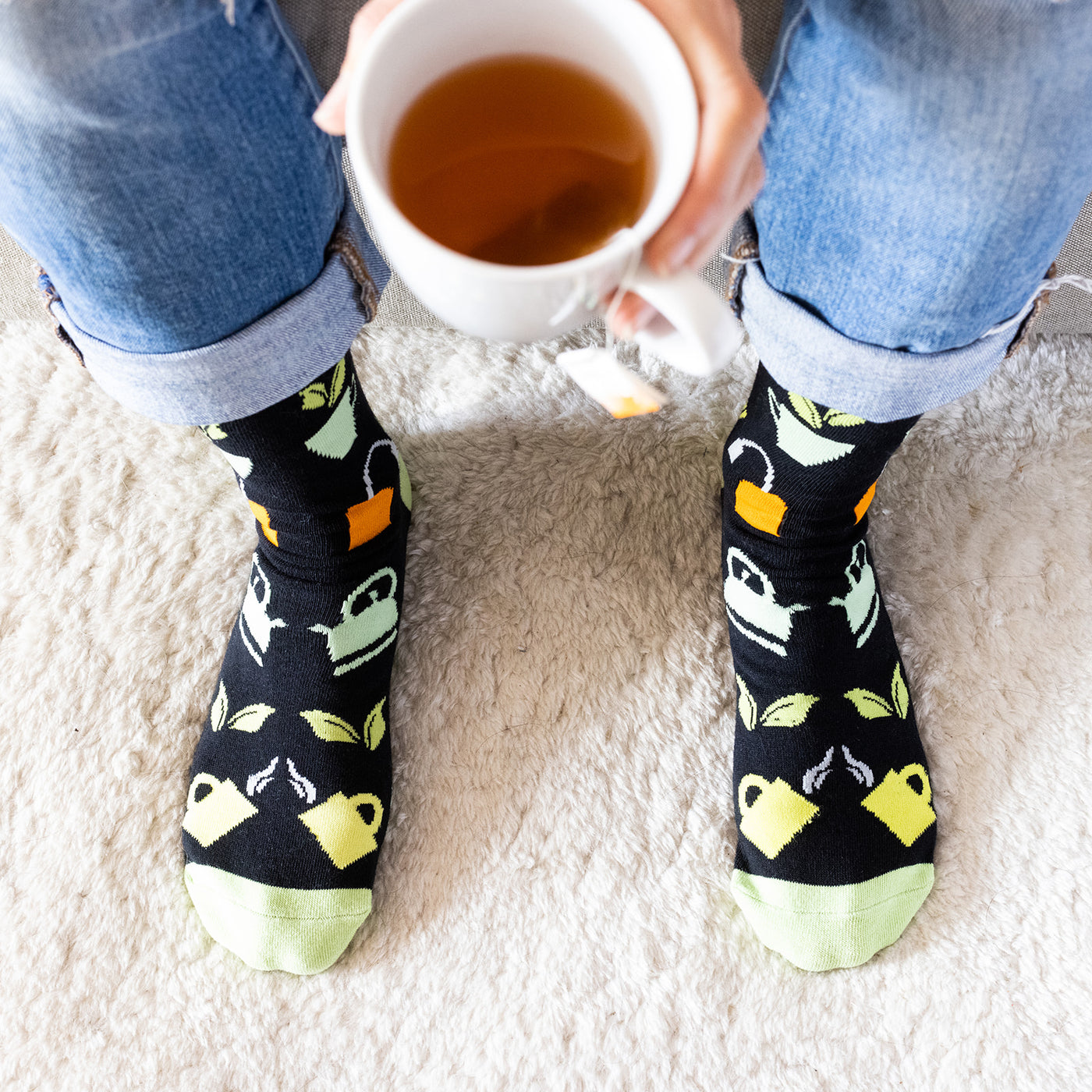 Lavley | Shop Tea Socks | Fun Novelty Socks For Men & Women