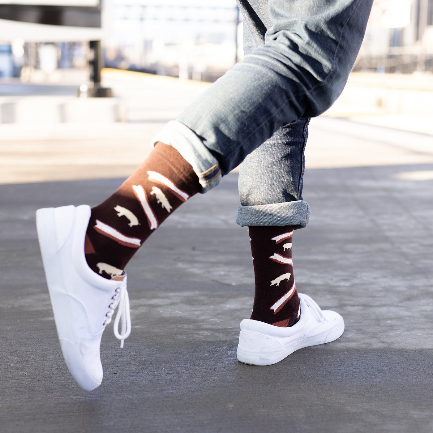 Lavley | Shop Bacon Socks | Funny Novelty Socks For Men & Women