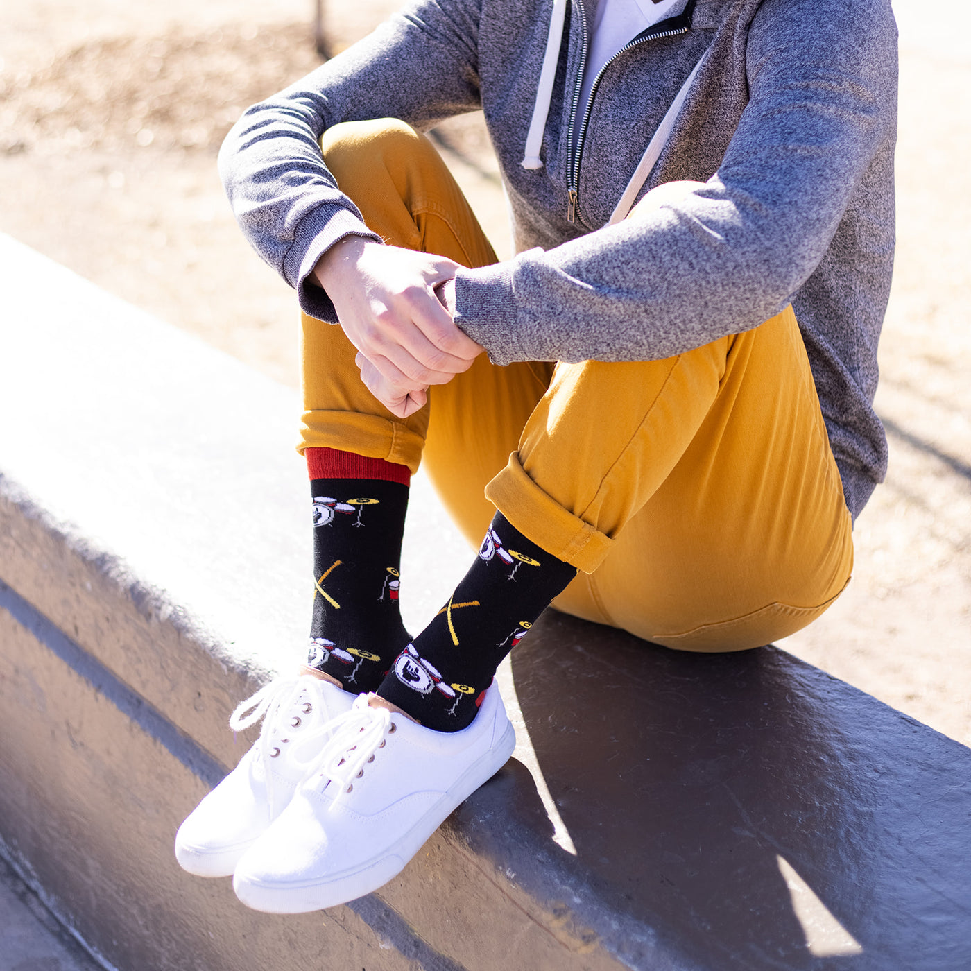 Lavley | Drum Socks | Novelty Socks For Men and Women