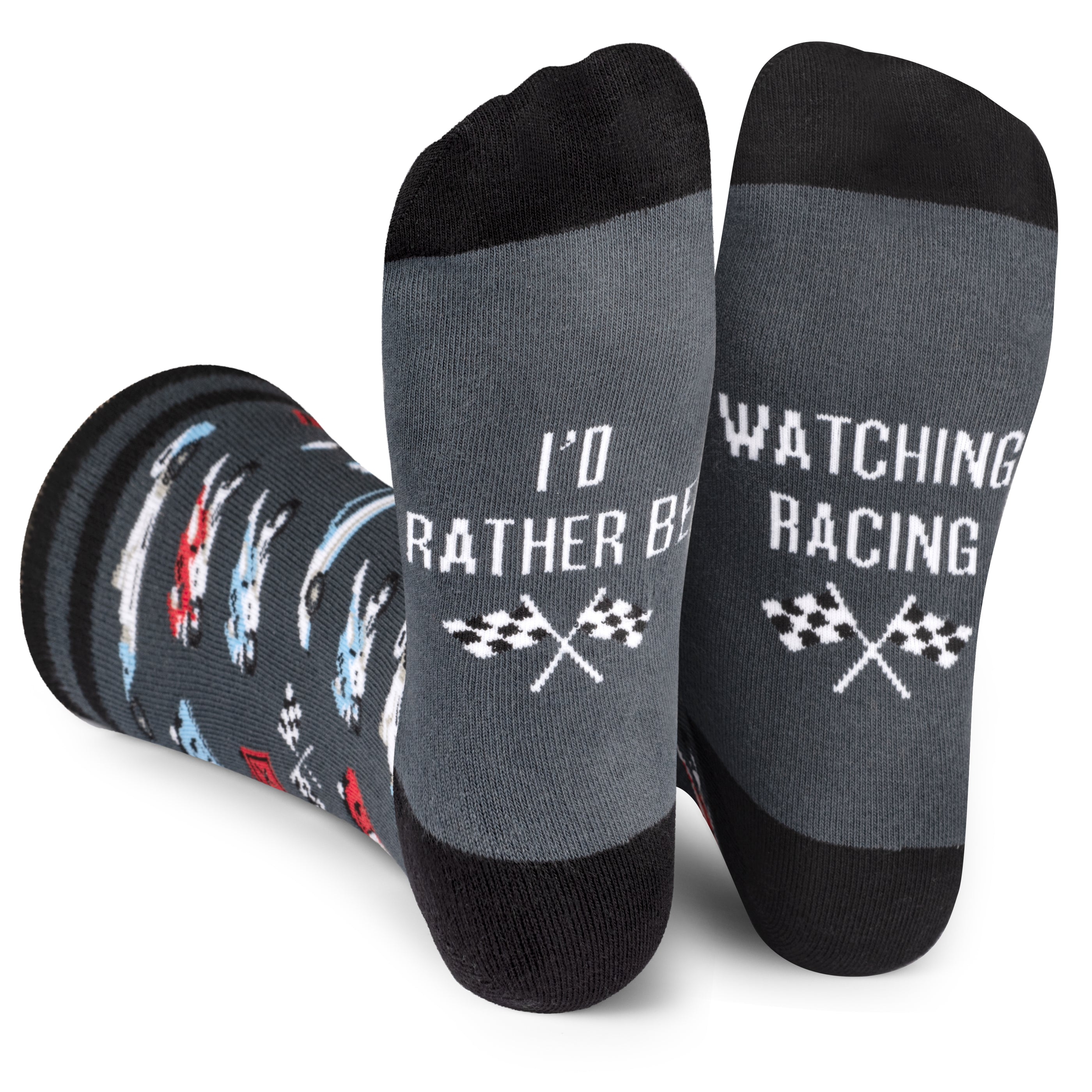 Lavley | I'd Rather Watching Be Racing Socks (Unisex)