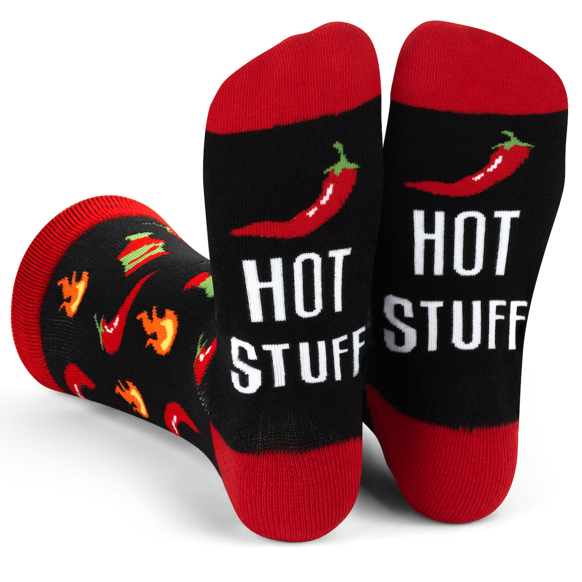 Hot Stuff Chili Pepper Socks | Unisex Crew Socks — Lavley