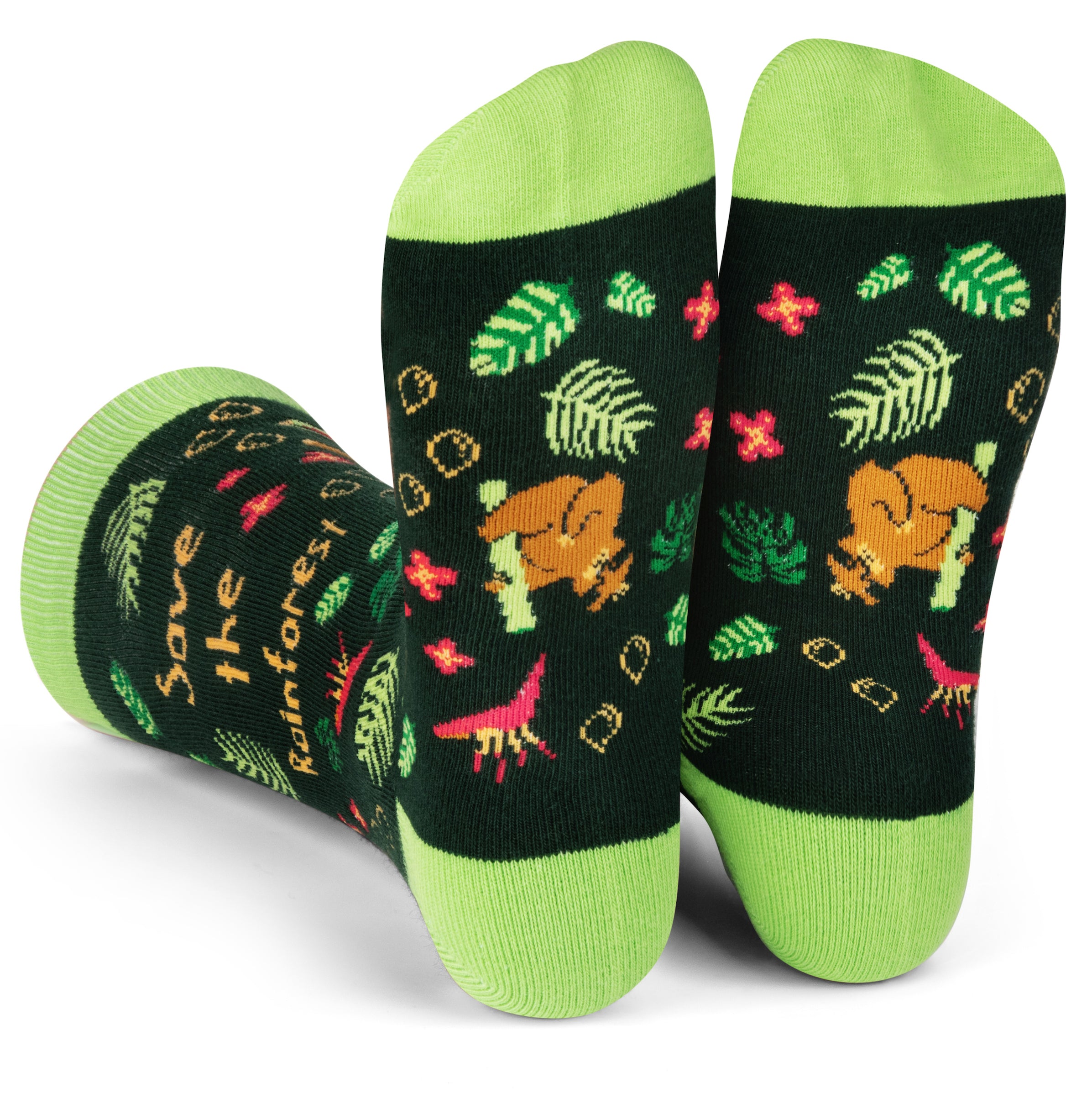 Lavley | Save The Rainforest Socks (Unisex) | Fun Novelty Socks