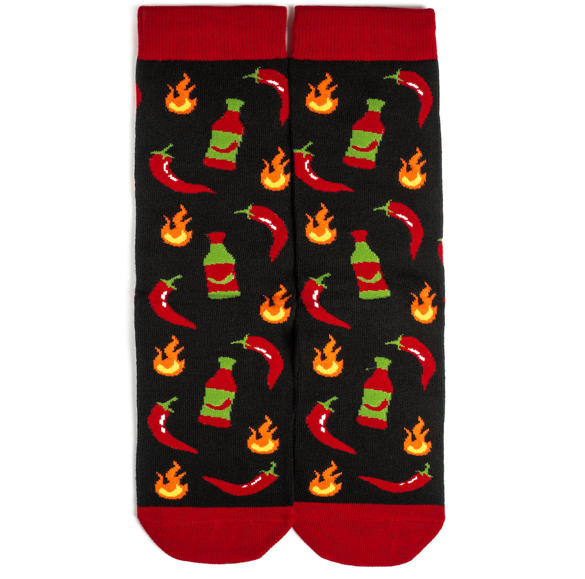 Hot Stuff Chili Pepper Socks | Unisex Crew Socks — Lavley