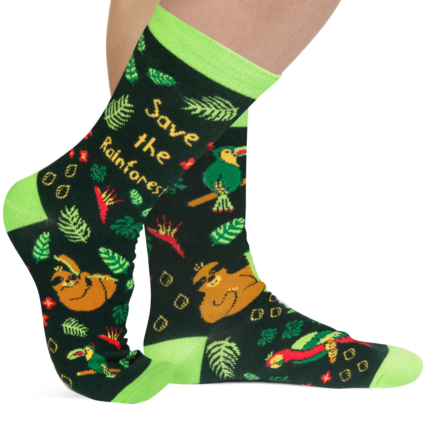 Lavley | Save The Rainforest Socks (Unisex) | Fun Novelty Socks