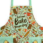 Lavley - "Let Me Bake Your Day" Funny Baking Apron With Pockets