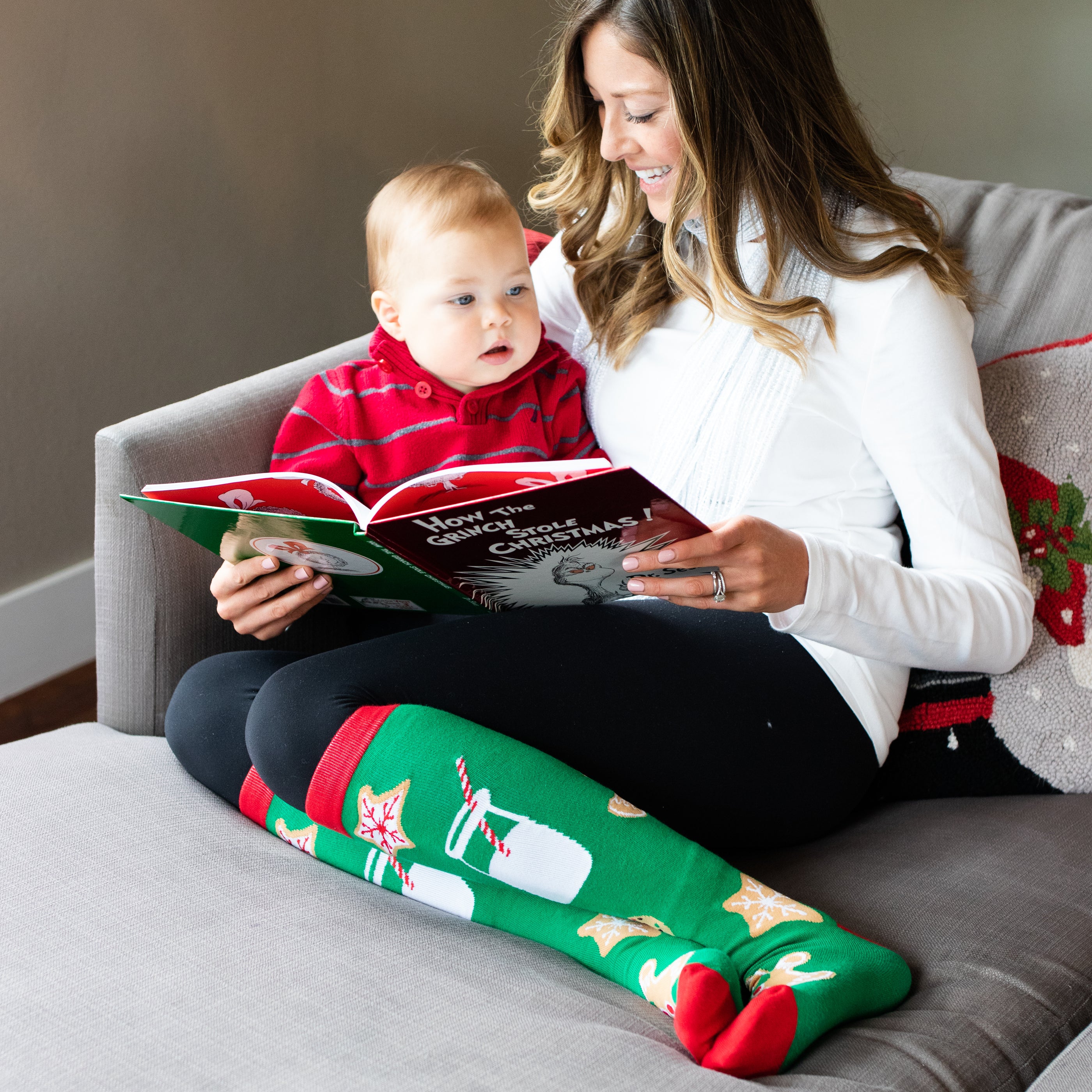 Lavley | Christmas Cookies and Candy Knee High Socks (2 Pack)