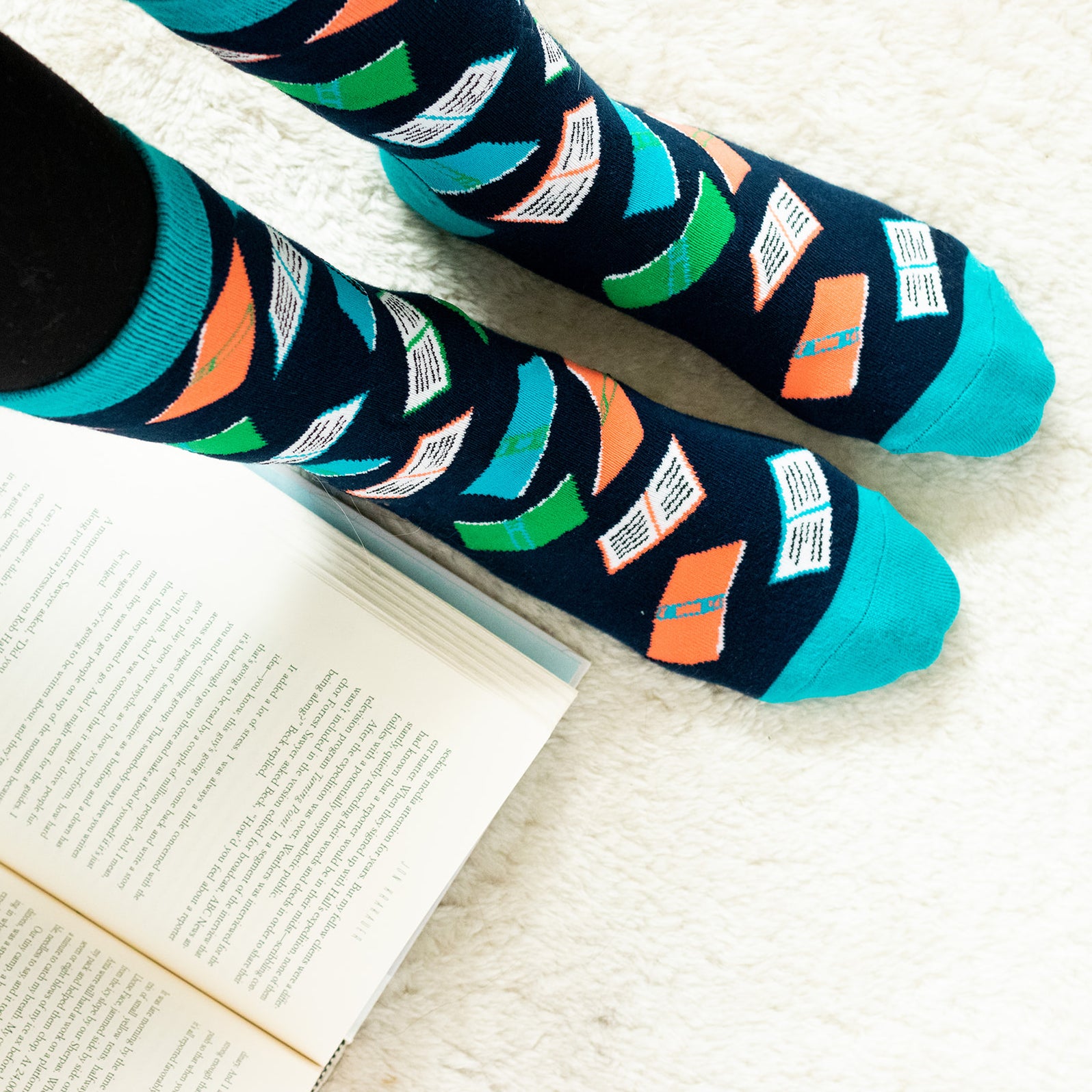 Lavley | Book Nerd Socks | Funny Novelty Socks For Men & Women