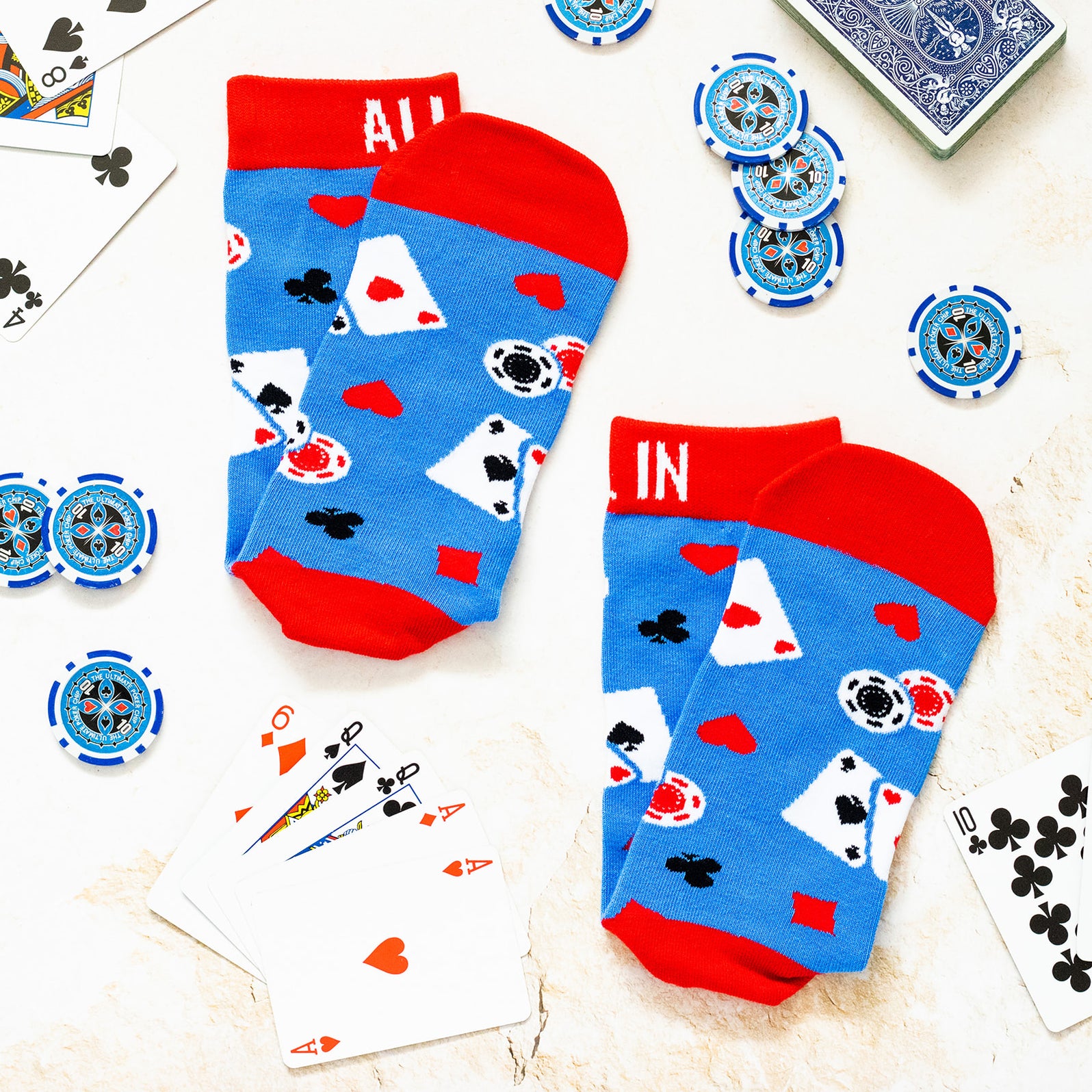 Lavley | Poker Socks (Unisex) | Fun Novelty Socks For Men & Women