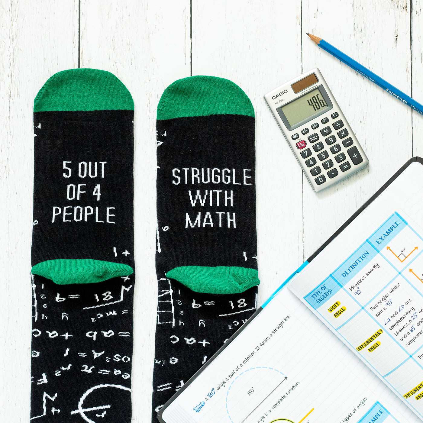 Lavley | Math Nerd Socks (Unisex) | Fun Novelty Socks For Men & Women