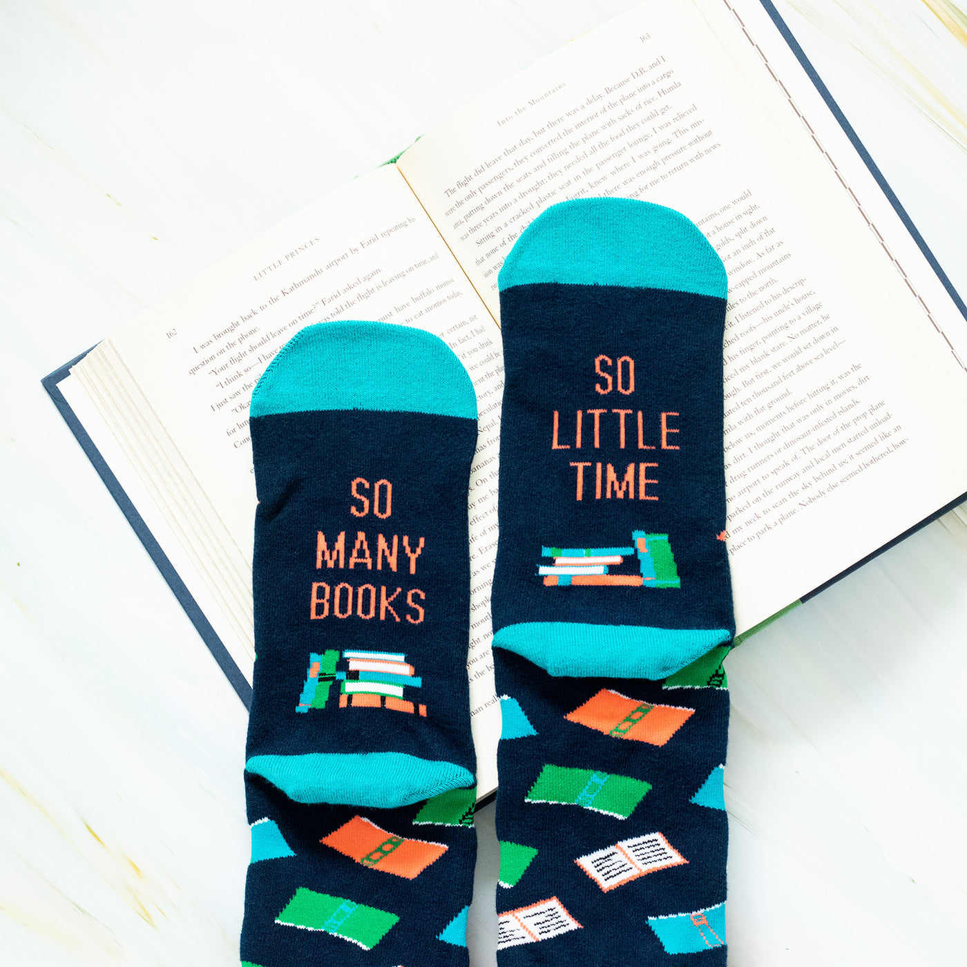 Lavley | Book Nerd Socks | Funny Novelty Socks For Men & Women