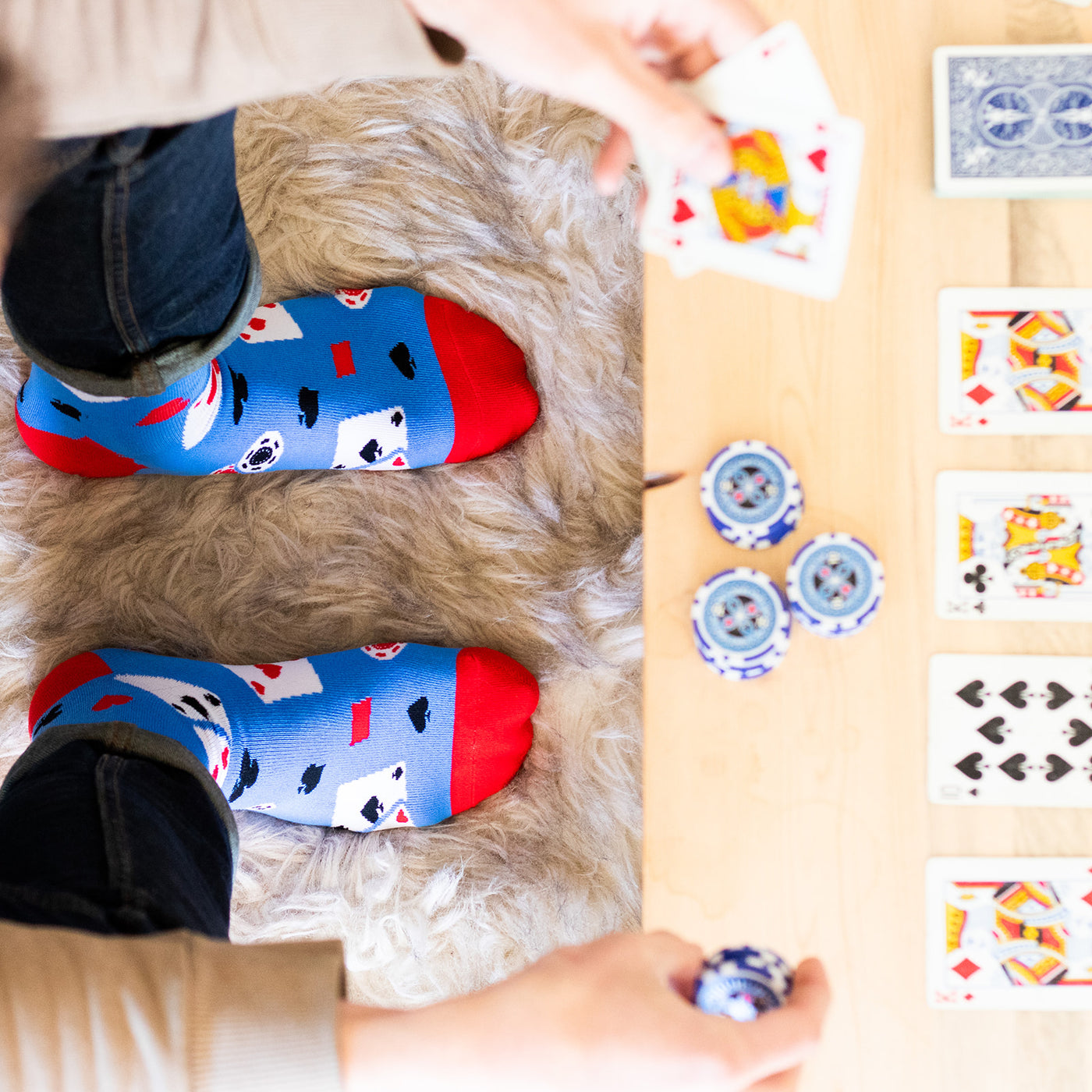 Lavley | Poker Socks (Unisex) | Fun Novelty Socks For Men & Women