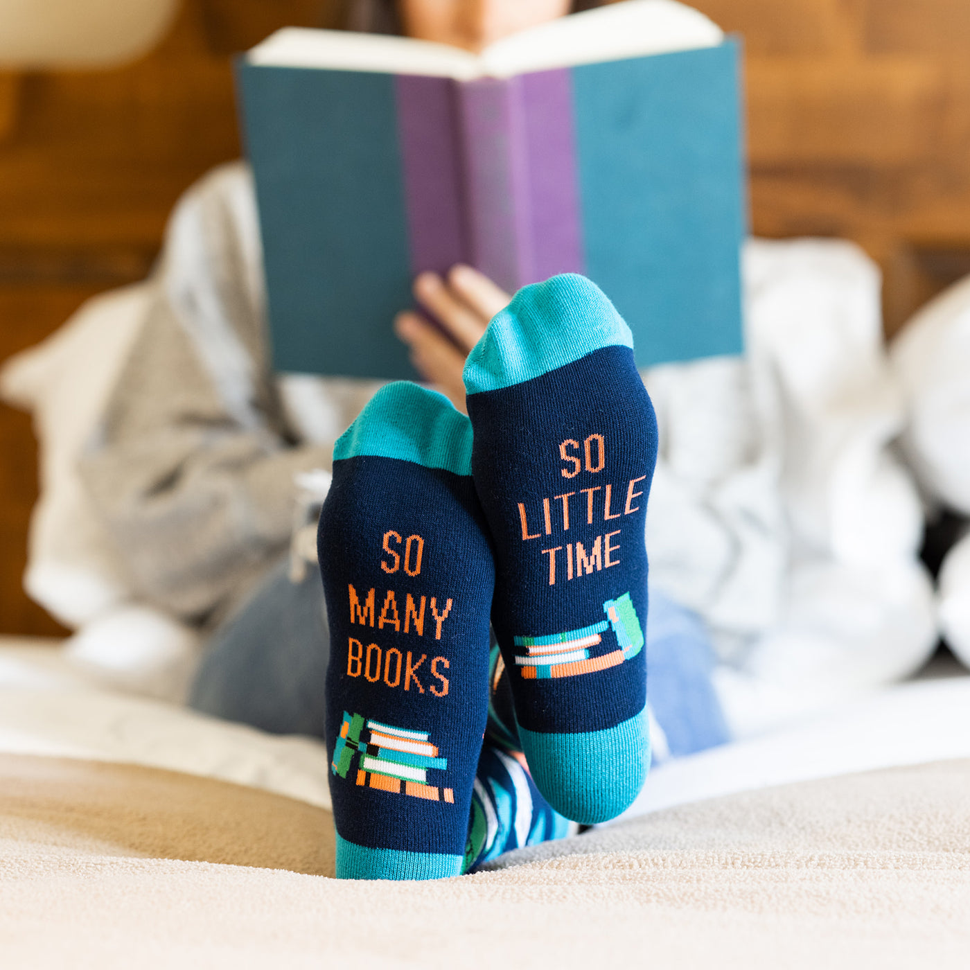 Lavley | Book Nerd Socks | Funny Novelty Socks For Men & Women