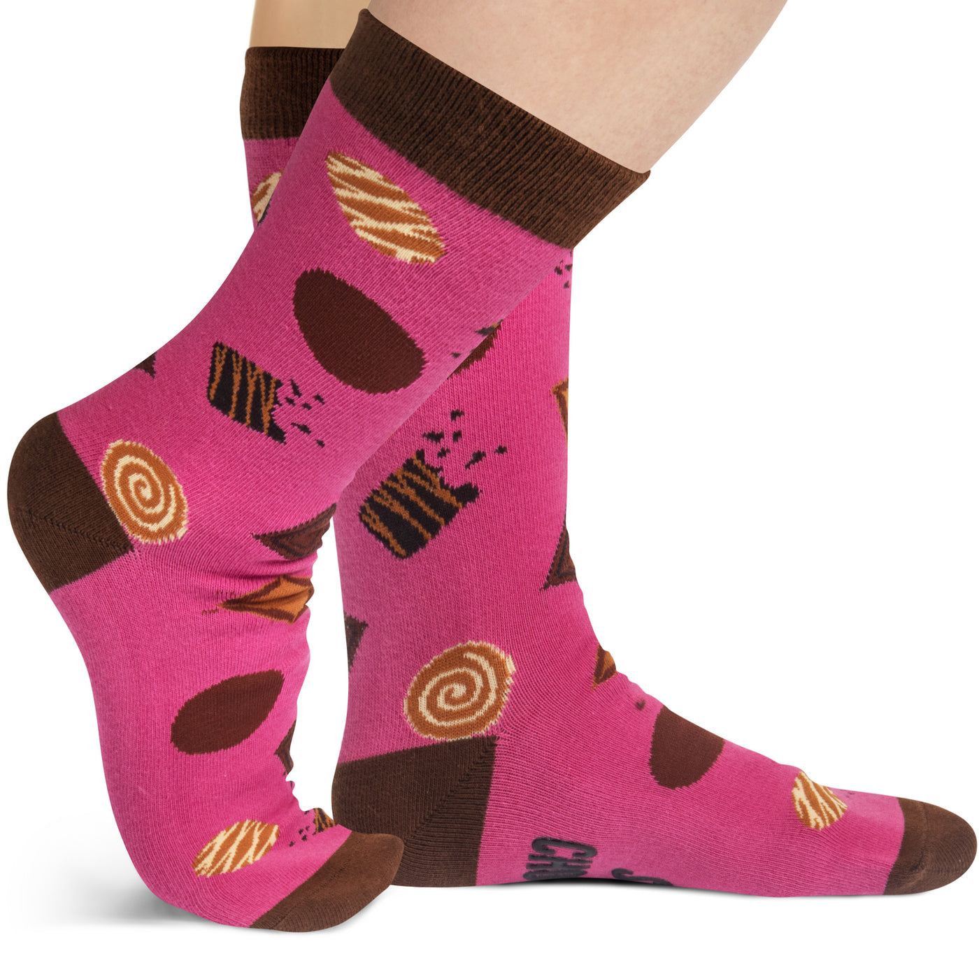 Lavley | 'Bring Me Some Chocolate' Fun Novelty Socks For Women