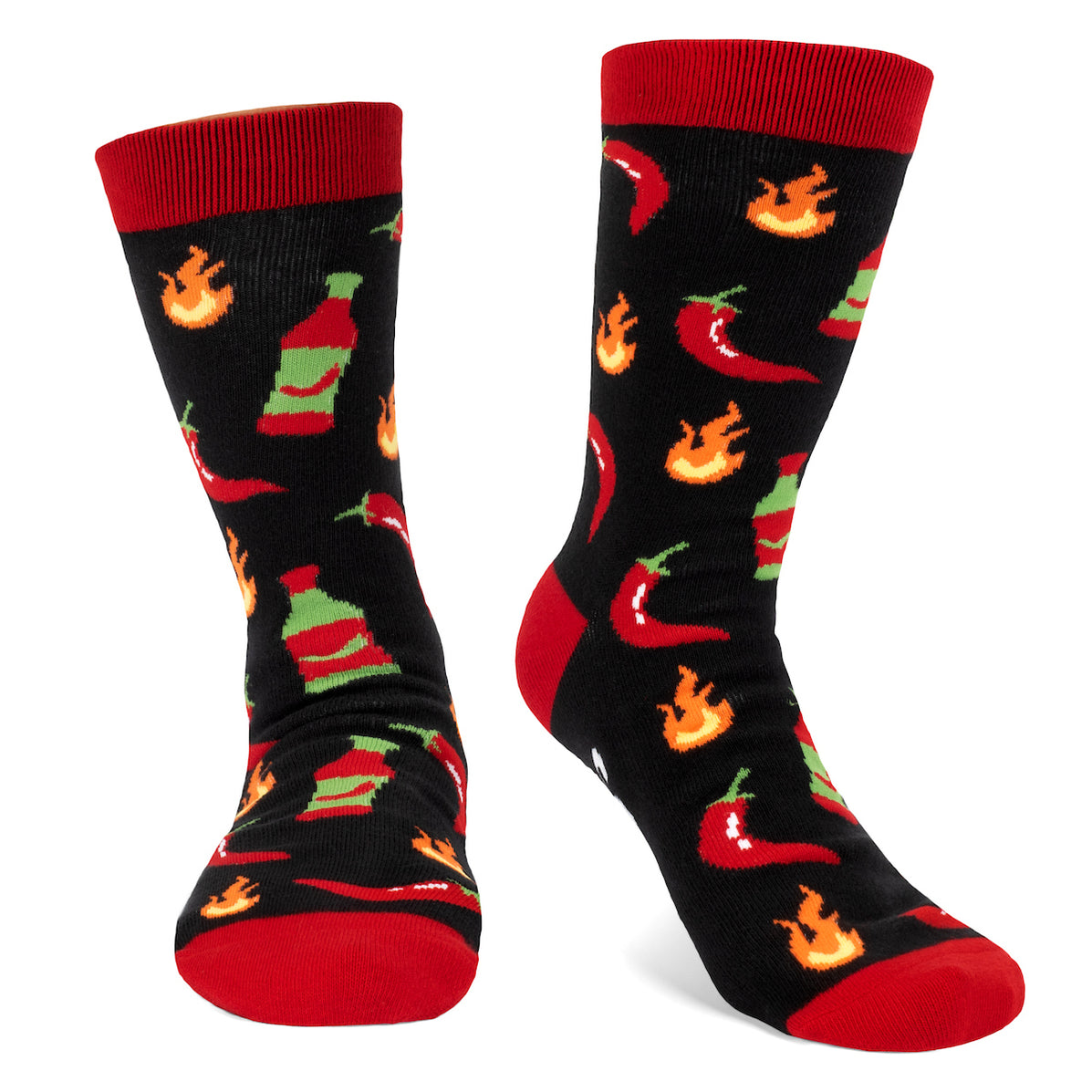 Hot Stuff Chili Pepper Socks | Unisex Crew Socks — Lavley