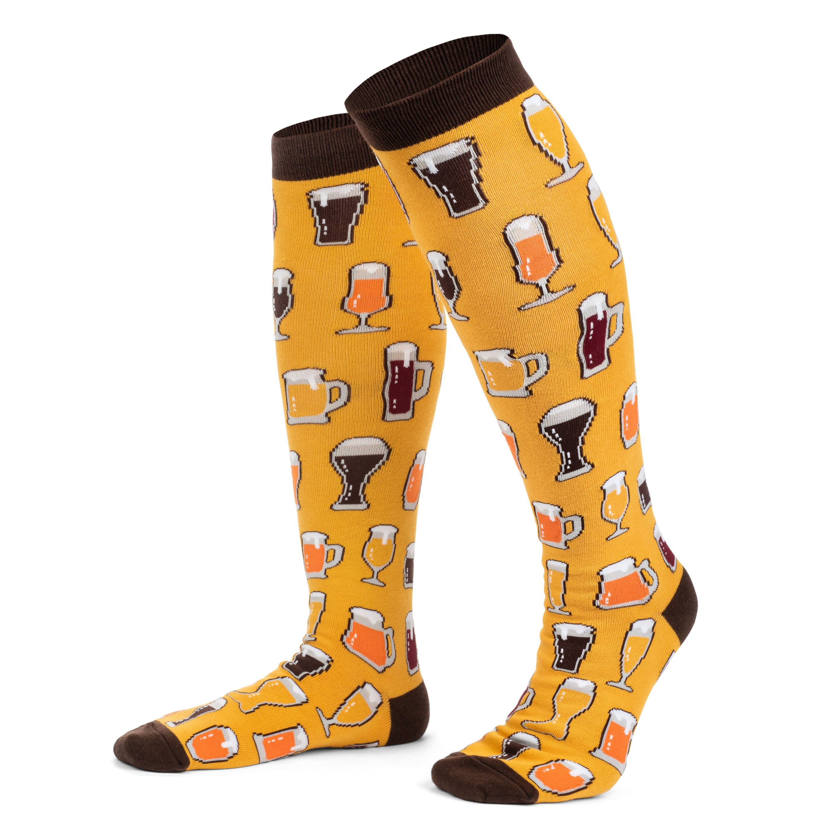 Funny Beer Aficionado Knee High Socks — Lavley
