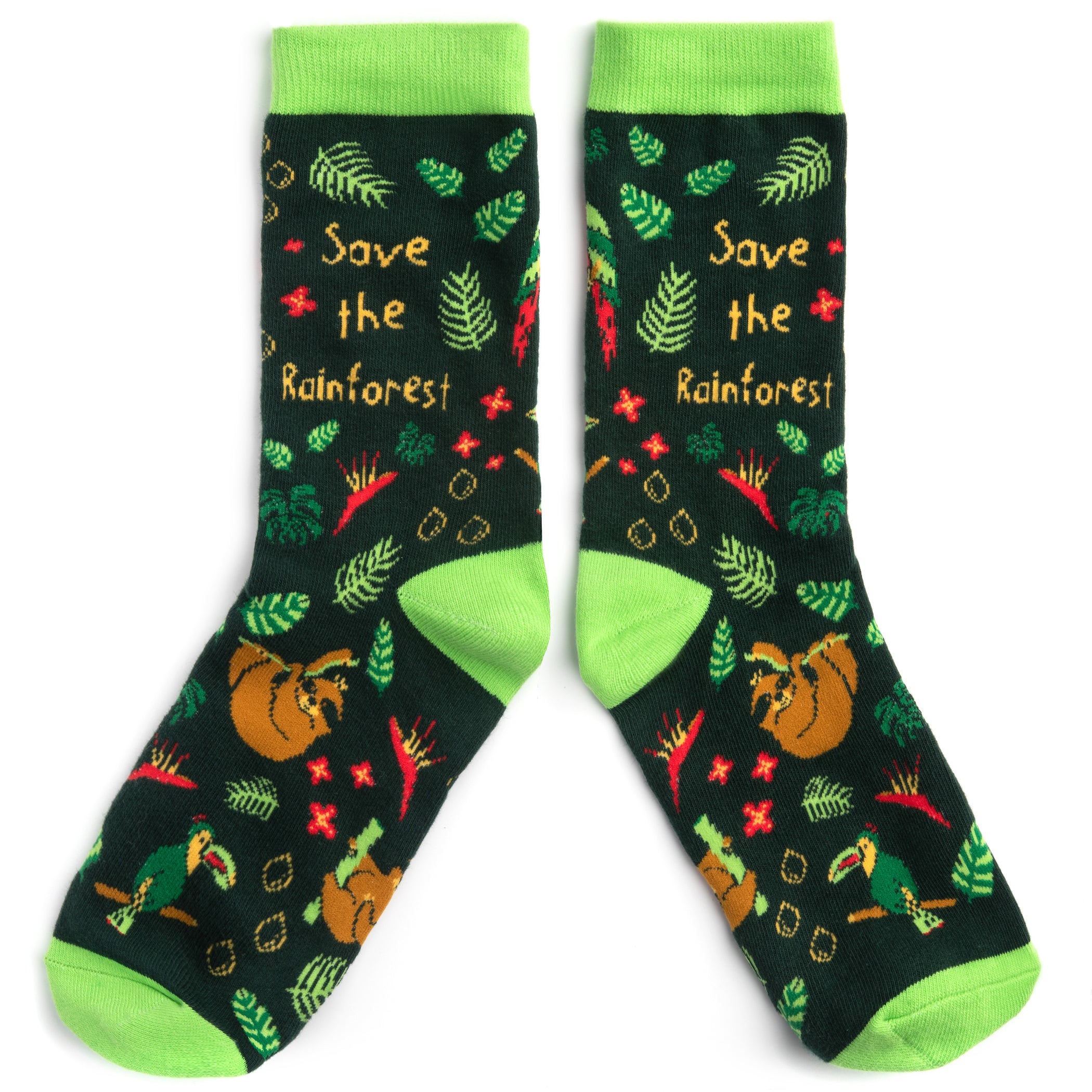 Lavley | Save The Rainforest Socks (Unisex) | Fun Novelty Socks