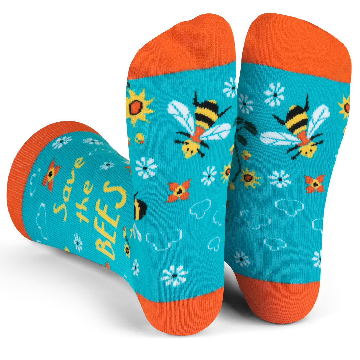 Lavley | Save The Bees Socks (Unisex) | Fun Novelty Socks