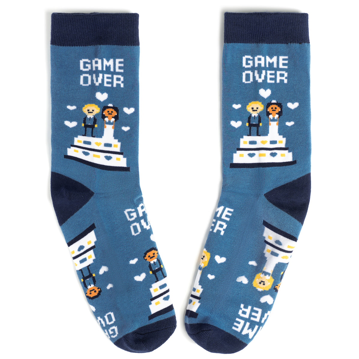 Game Over Wedding Socks | Funny Newlywed Gift For Groom or Bride — Lavley