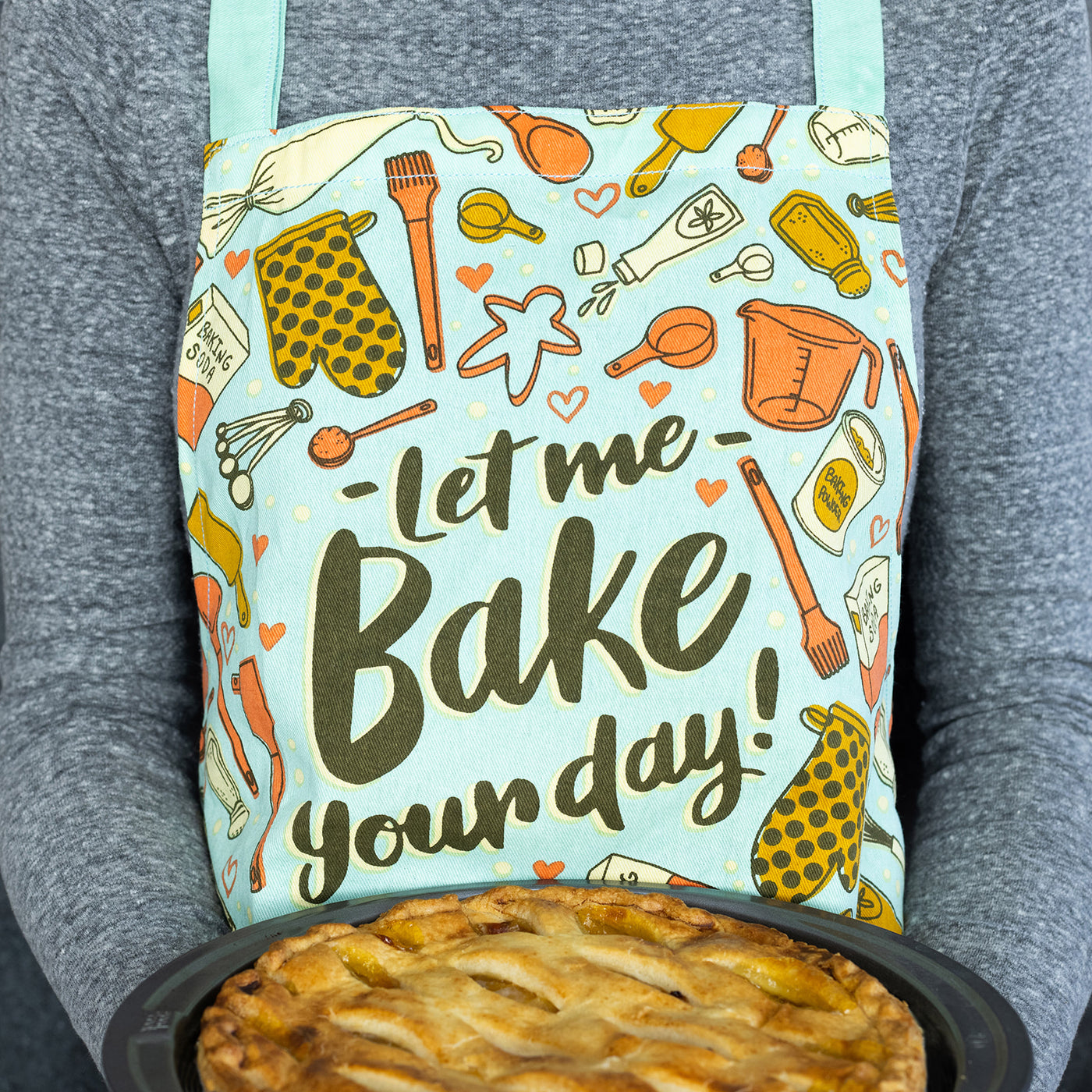 Lavley - "Let Me Bake Your Day" Funny Baking Apron With Pockets